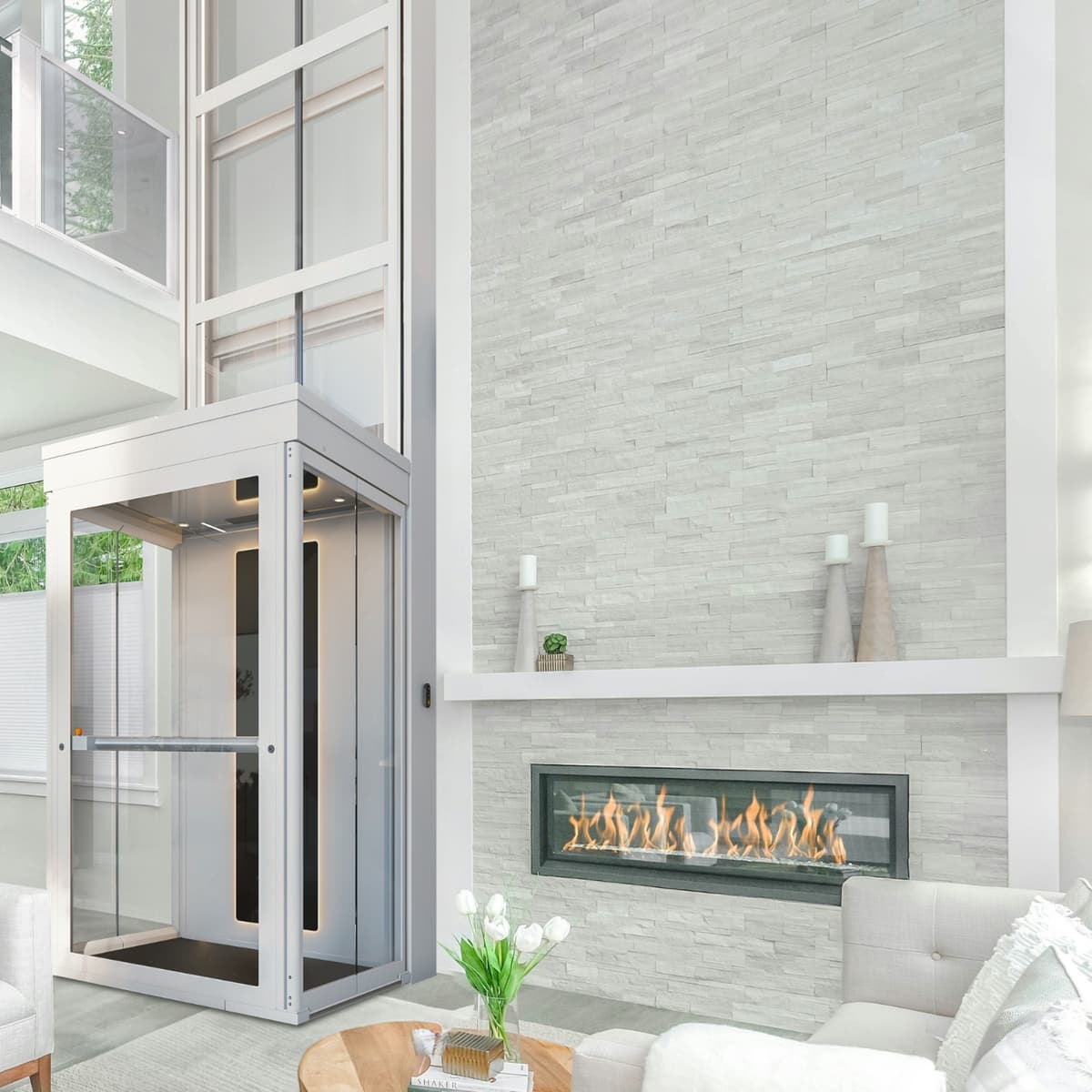 Shaftless Home Elevator | Space-saving solution | Cibes Symmetry