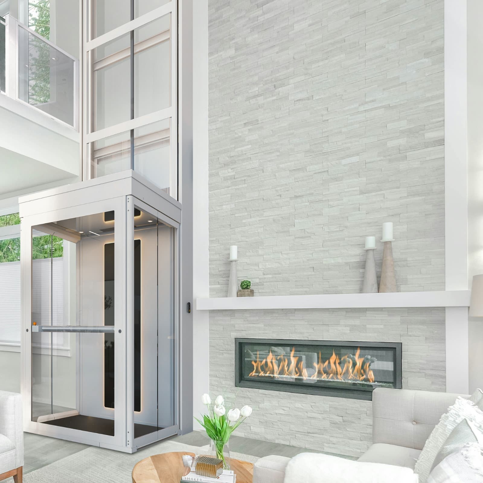 Shaftless Home Elevator | Space-saving solution | Cibes Symmetry