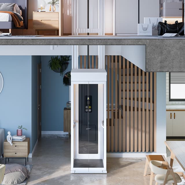 Shaftless Home Elevator | Space-saving solution | Cibes Symmetry